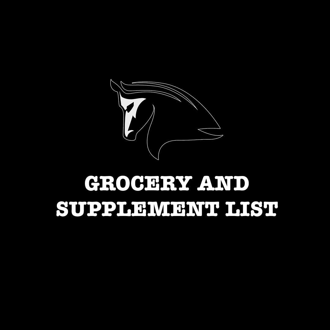[FREE BONUS] Grocery and Supplement Checklist – Stampede Network